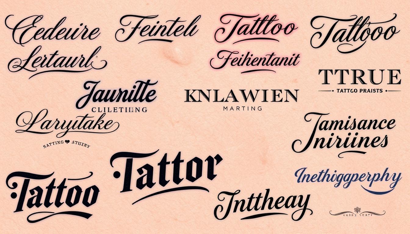 Style Ecriture Tatouage Alphabetnull